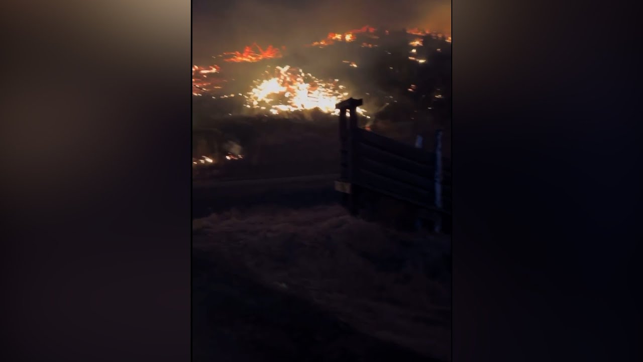 Scenes from a Lone Rock Fire dozer operator - YouTube