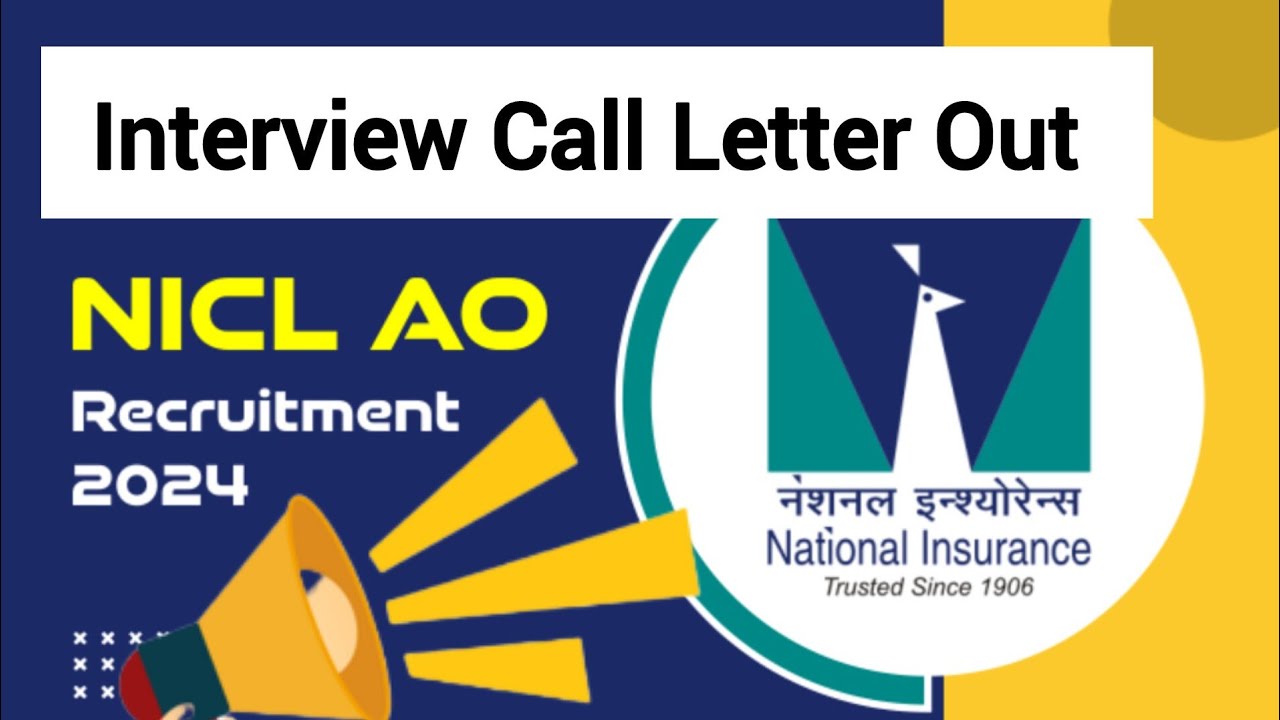 😃😃😃NICL AO Interview Call Letter Out - YouTube