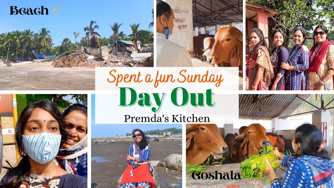 Spent a fun Sunday | Day Out Vlog | Visit to Goshala & Beach | Premda's ...