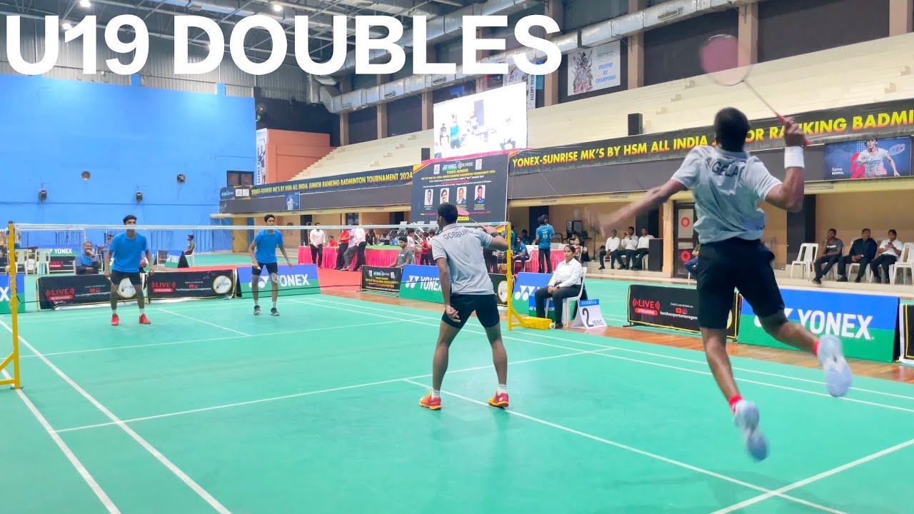 NICHOLAS/TUSHAR V/S BHARGAV/VISWA | U19 BADMINTON DOUBLE SEMI | AII ...