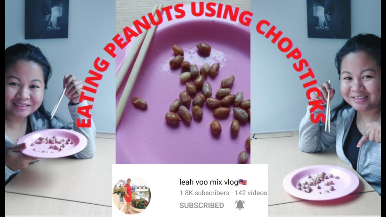 EATING PEANUTS USING CHOPSTICKS CHALLENGE | 30PC | - YouTube