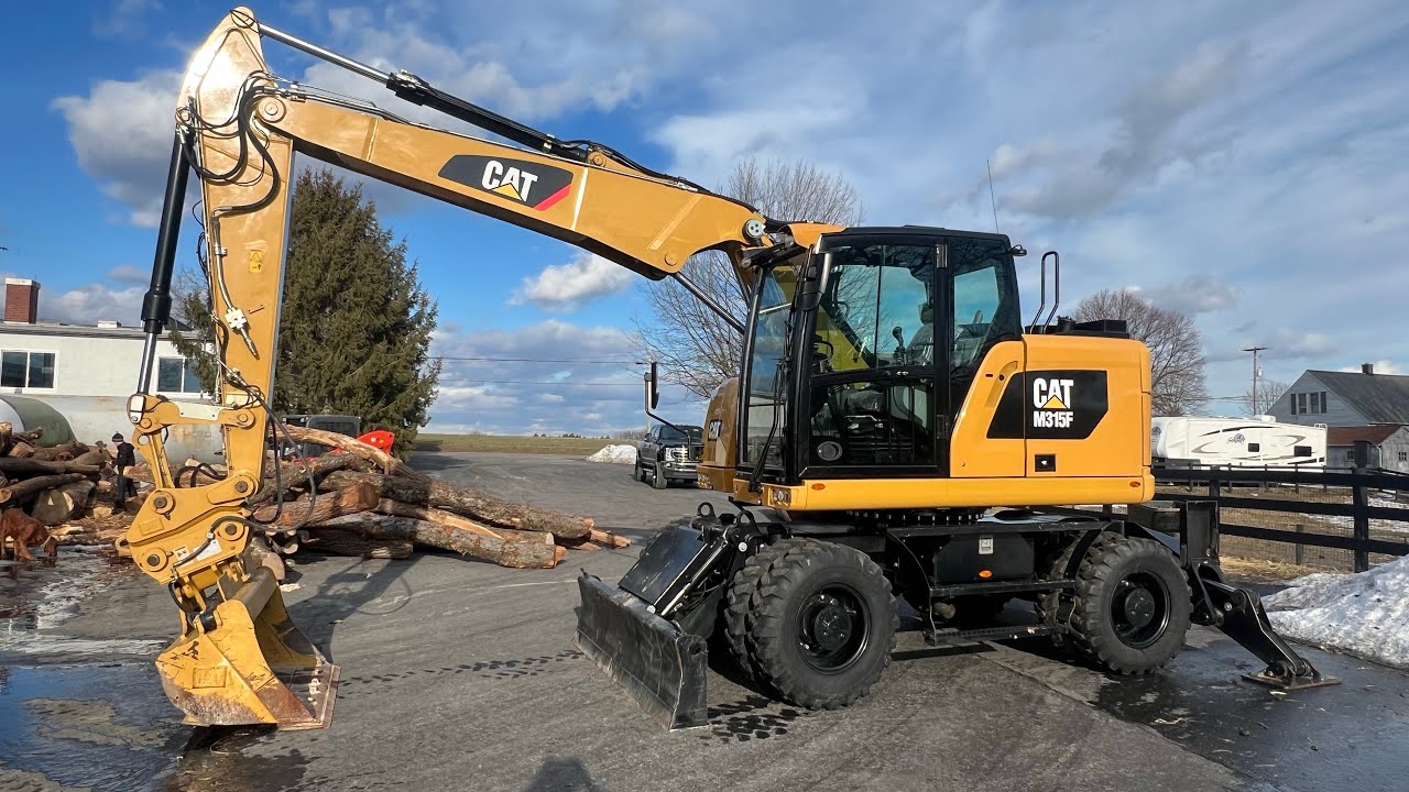 2021 Caterpillar M315F Wheeled Excavator For Sale - YouTube