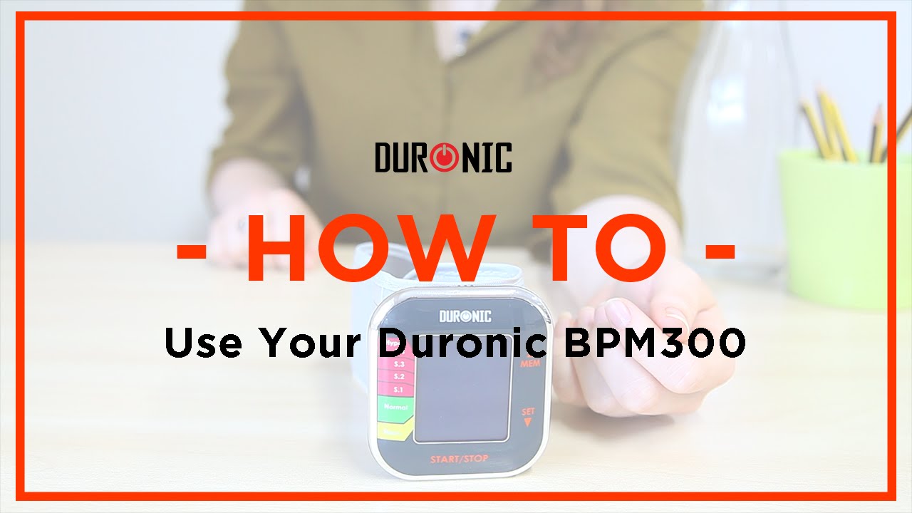 Duronic BPM300 | Portable | How To Measure Your Blood Pressure At Home ...