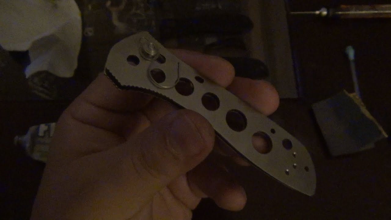 Benchmade "Axis Lock" Omega Springs...Assembly / Disassembly... - YouTube