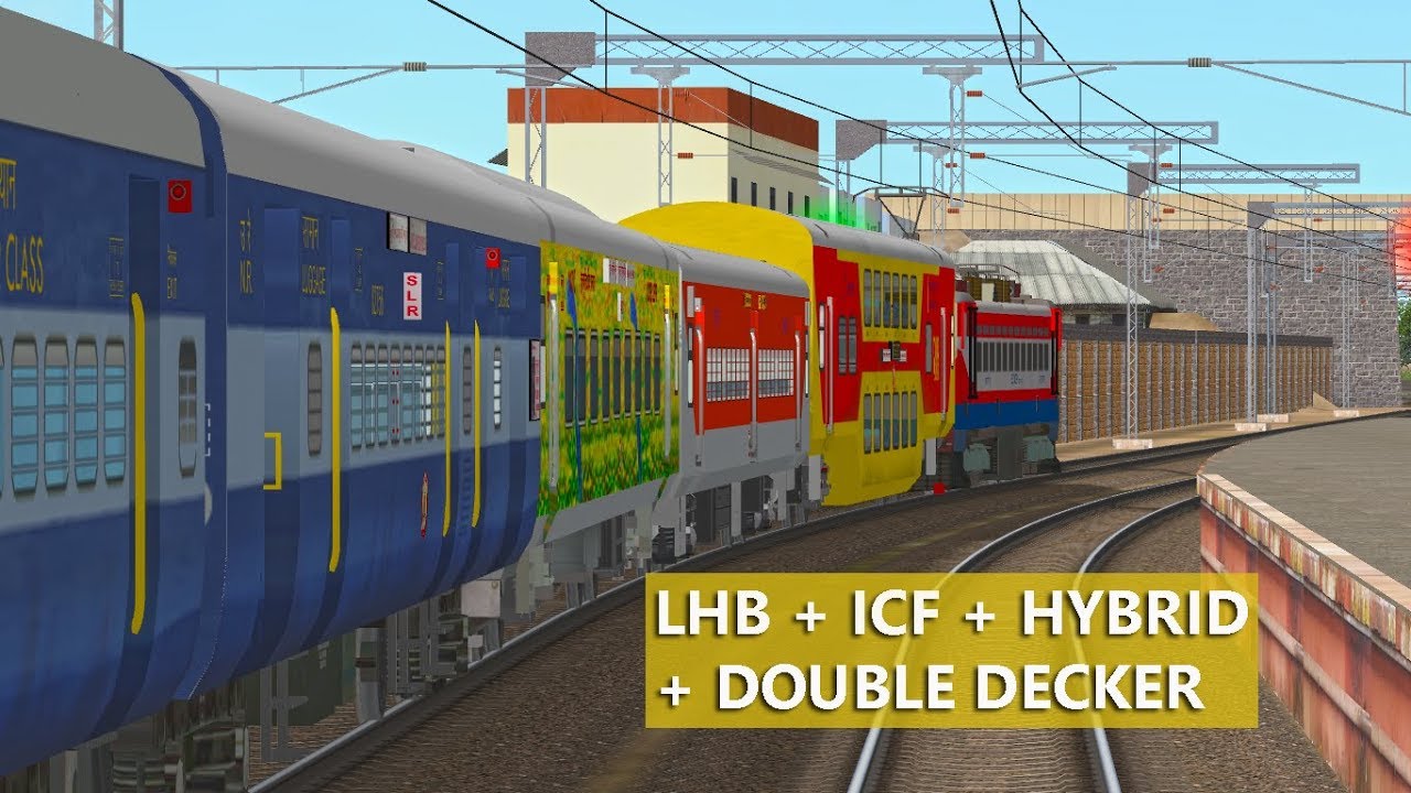 [EPIC SCENE EVER] LHB + ICF + HYBRID + DOUBLE DECKER - RARE COMBO - YouTube