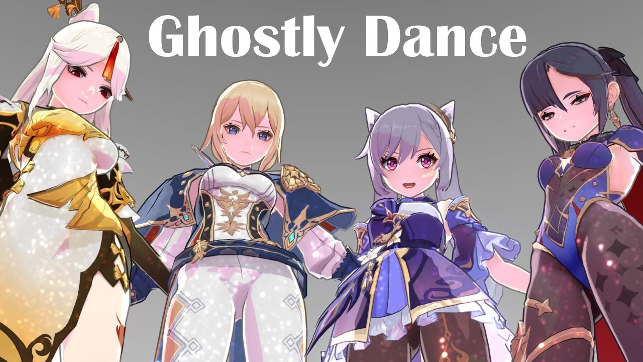 【genshin Impact Mmd】ghostly Dance Keqingjeanmonaningguang Youtube 1687