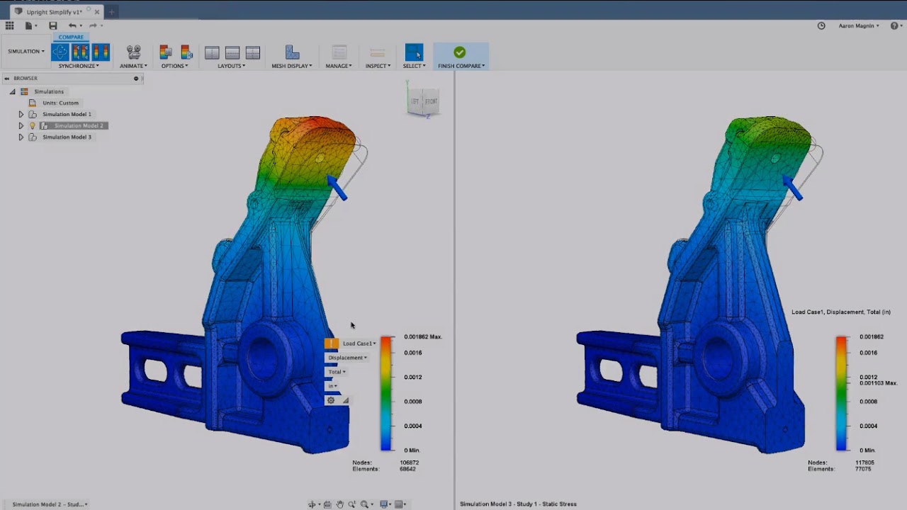 Autodesk Fusion 360 - Simulation Feature - YouTube