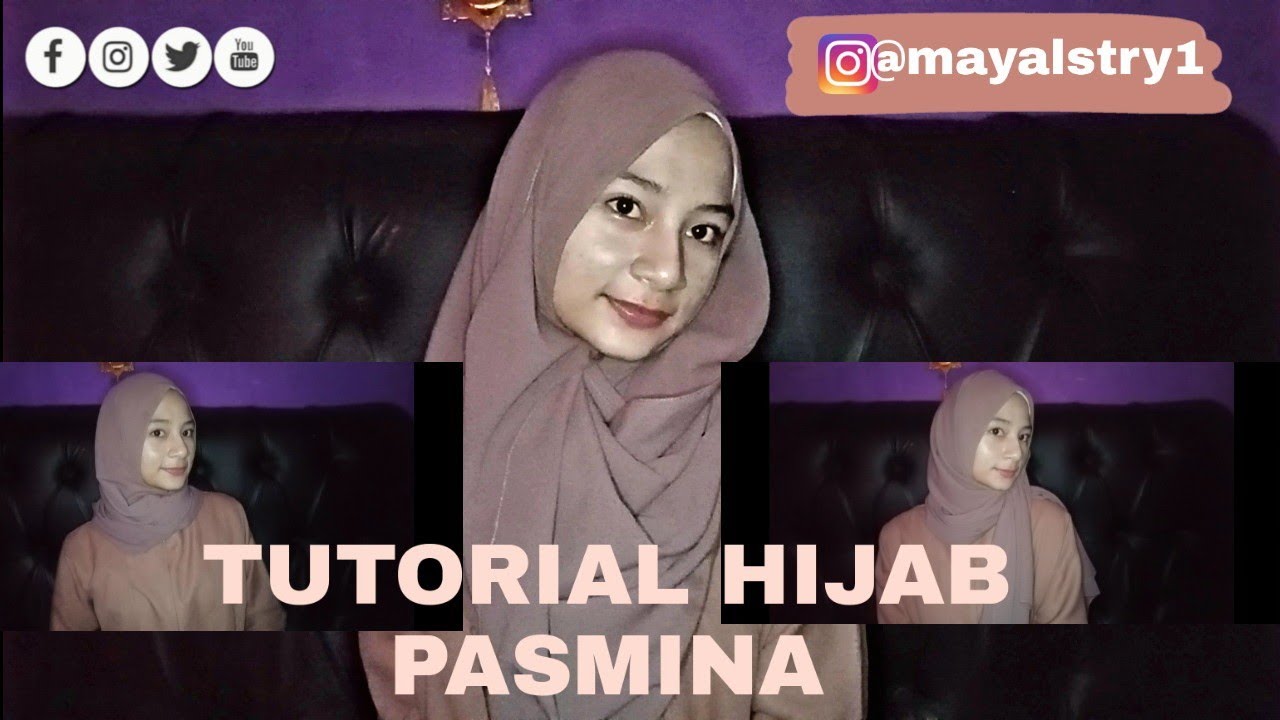 TUTORIAL HIJAB PASMINA | SIMPLE DAN MUDAH - YouTube