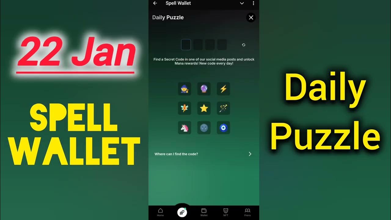 Spell Wallet Daily Puzzle | Spell wallet Daily Puzzle Today 22 January | Spell wallet Daily ...