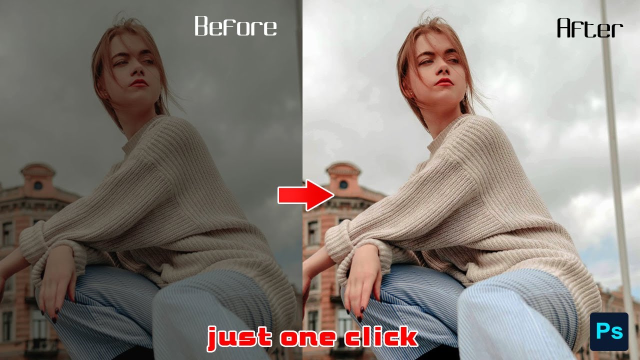 Make popup your image automatically in photoshop |Auto tone - YouTube