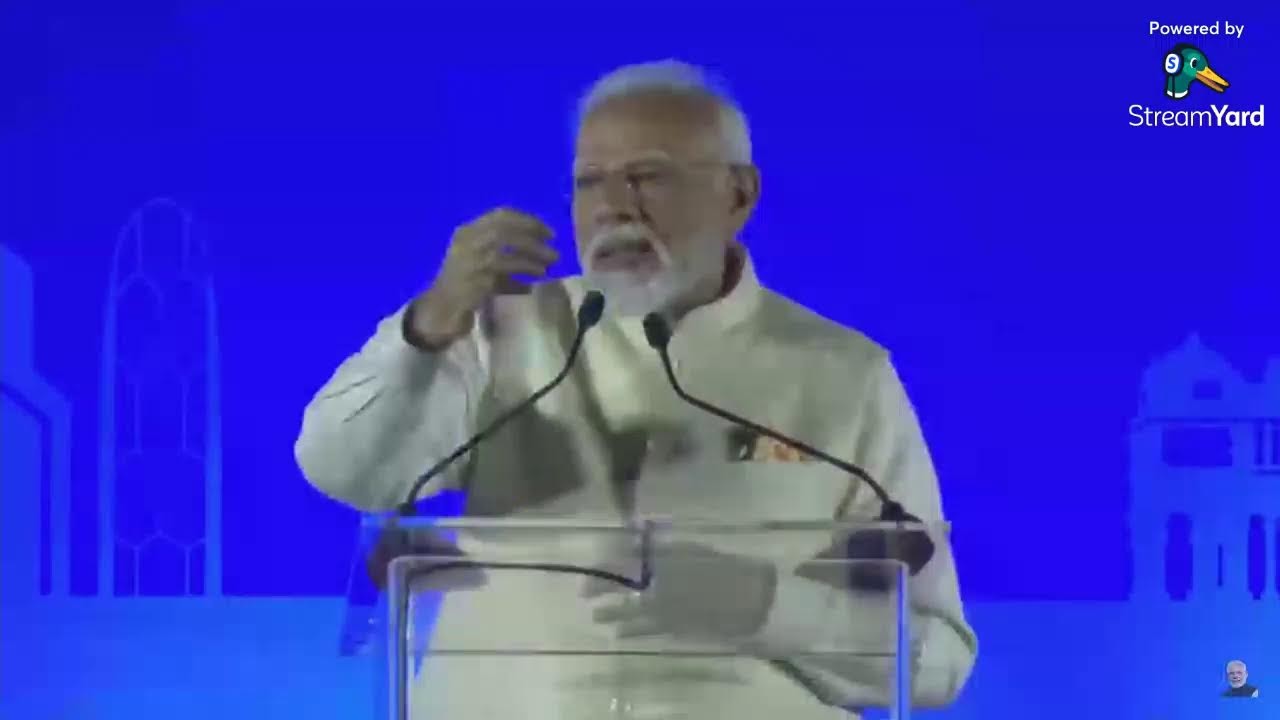 LIVE: PM Modi attends the Ahlan Modi event in Abu Dhabi, UAE - YouTube
