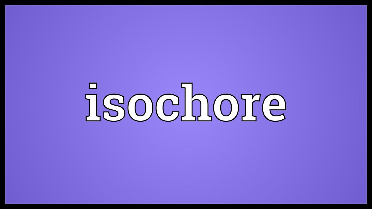 Isochore Meaning - YouTube
