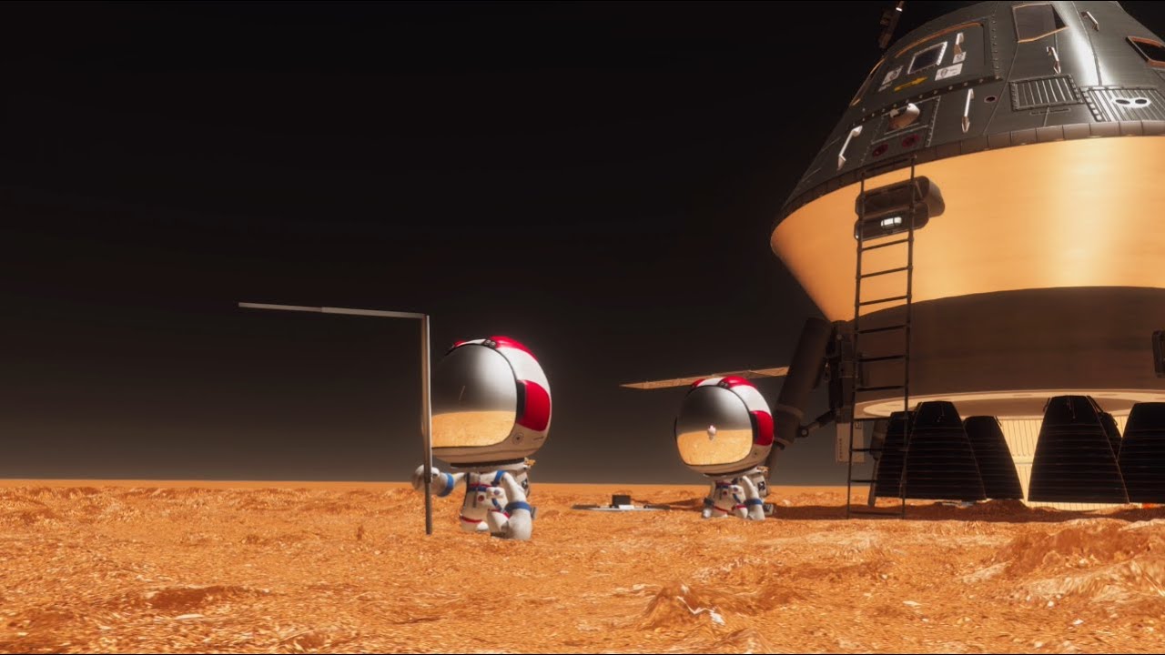 [KSP-RO] Manned Mission to Mars and Phobos, Soft Landing and Back - YouTube