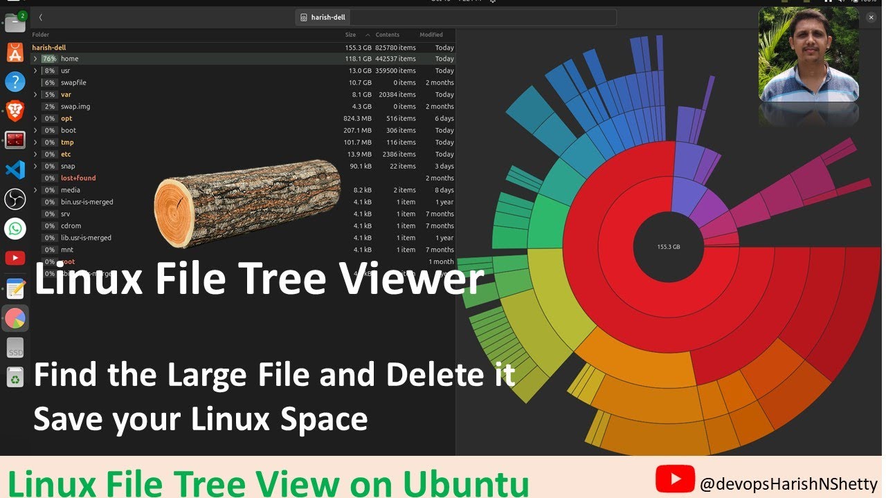 How to View Linux File Tree and Find Large Files Using Baobab (Disk ...