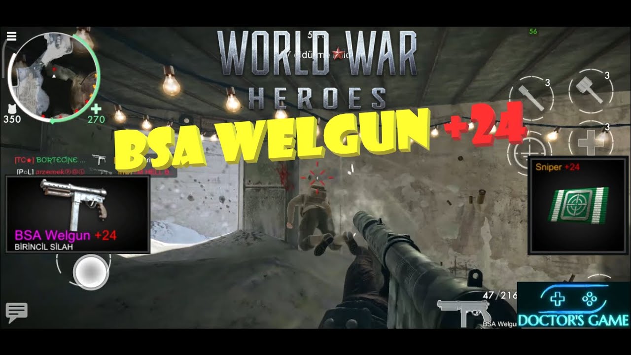 BSA WELGUN +24 & SNIPER ARMOR | [TC★] | BLOODY WINTER | WORLD WAR HEROES - YouTube