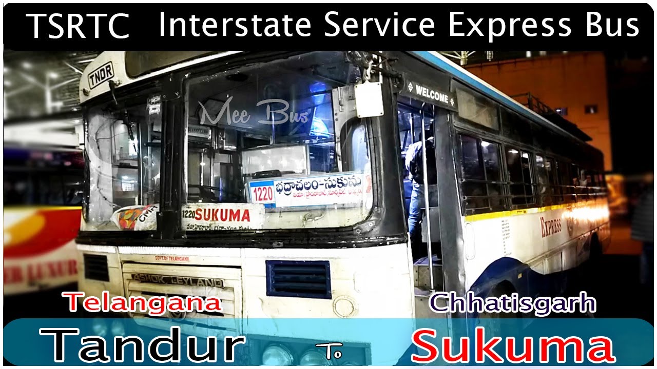 Interstate Bus From Tandur To Sukuma by TSRTC Express Bus | #Hyderabad To #Sukuma Express Bus ...