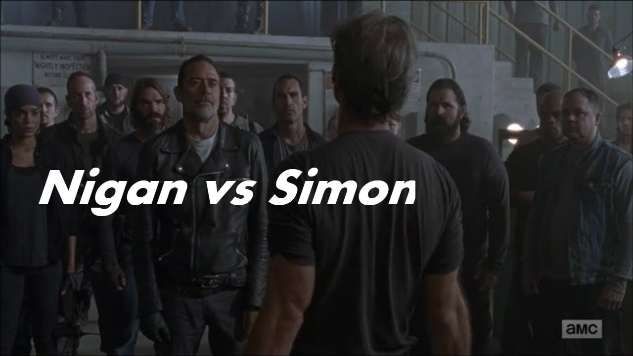 Negan vs Simon Español Latino - YouTube