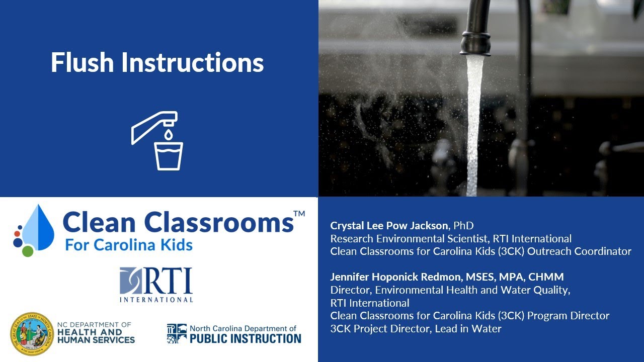 Flush Instructions - Clean Classrooms for Carolina Kids™ - YouTube