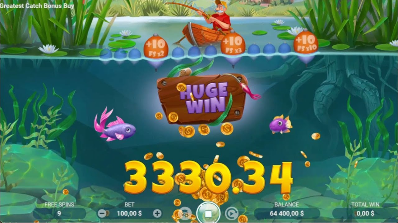 FRIDAY MEGAWIN: $10 000 in THE GREATEST CATCH BONUS BUY SLOT - YouTube