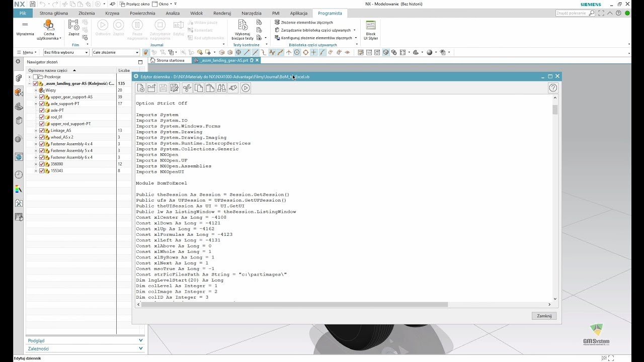 NX CAD - Tworzenie oraz wykorzystywanie makr i journali w NX Mach ...