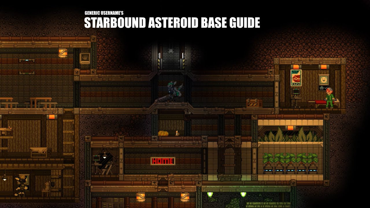 Starbound Asteroid Base Tutorial - YouTube