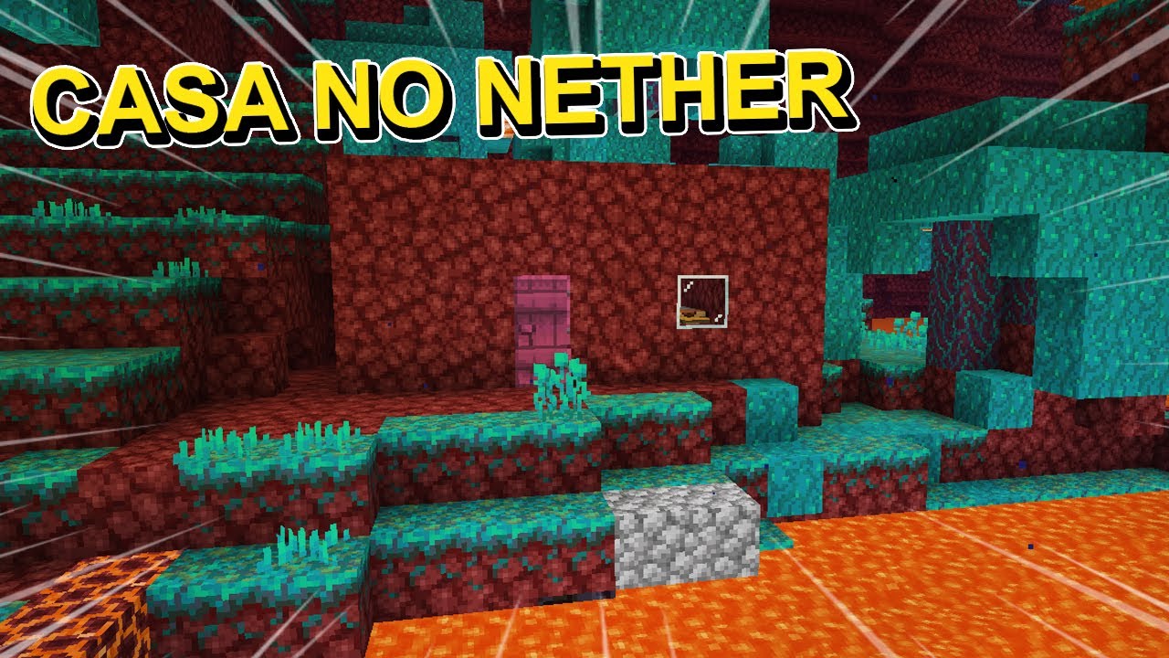CONSTRUÍMOS UMA CASA NO NETHER!!! (MINECRAFT) #26 - YouTube