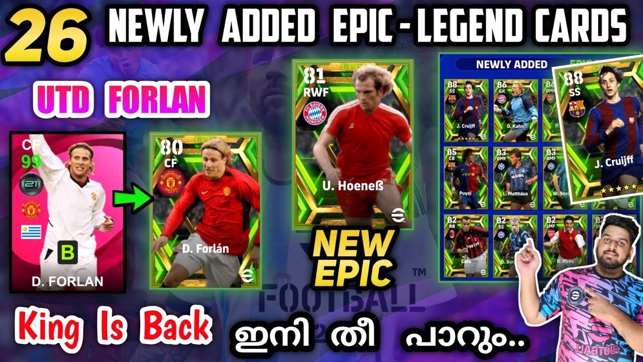 Manchester Utd Forlan Is Back😱 | 26 New Epic/Legends Added In E ...