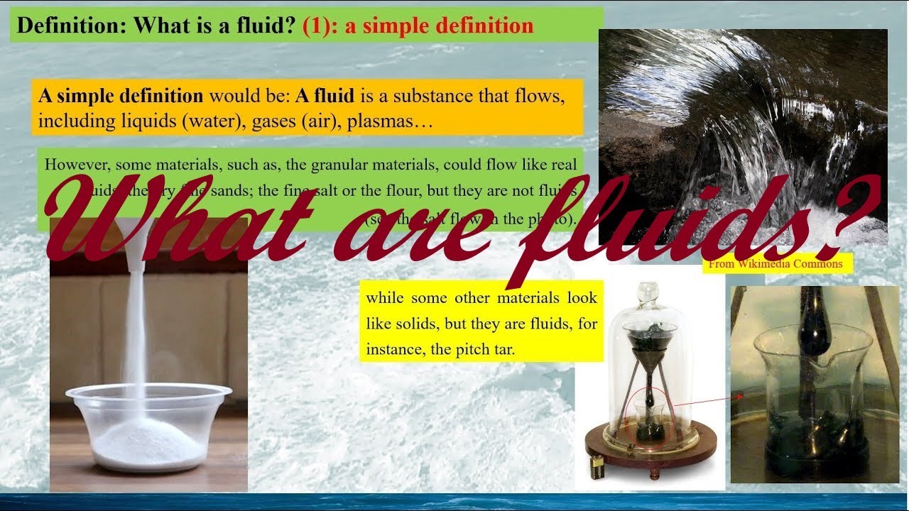 [Fluid Mechanics: Fundamentals] What are fluids? - YouTube