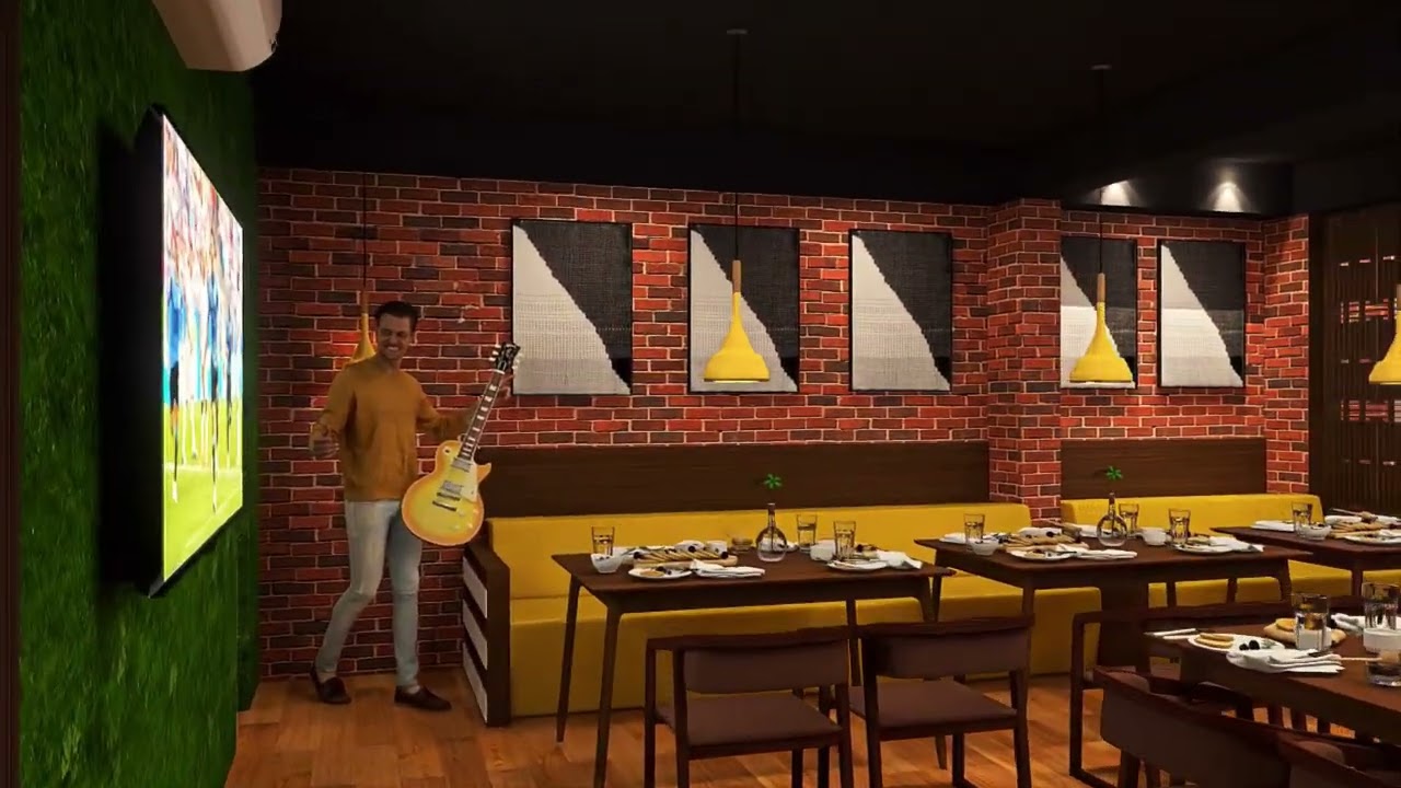 Amazing Cafe/Restaurant Interior Design - 3D Animation /BBSR ...