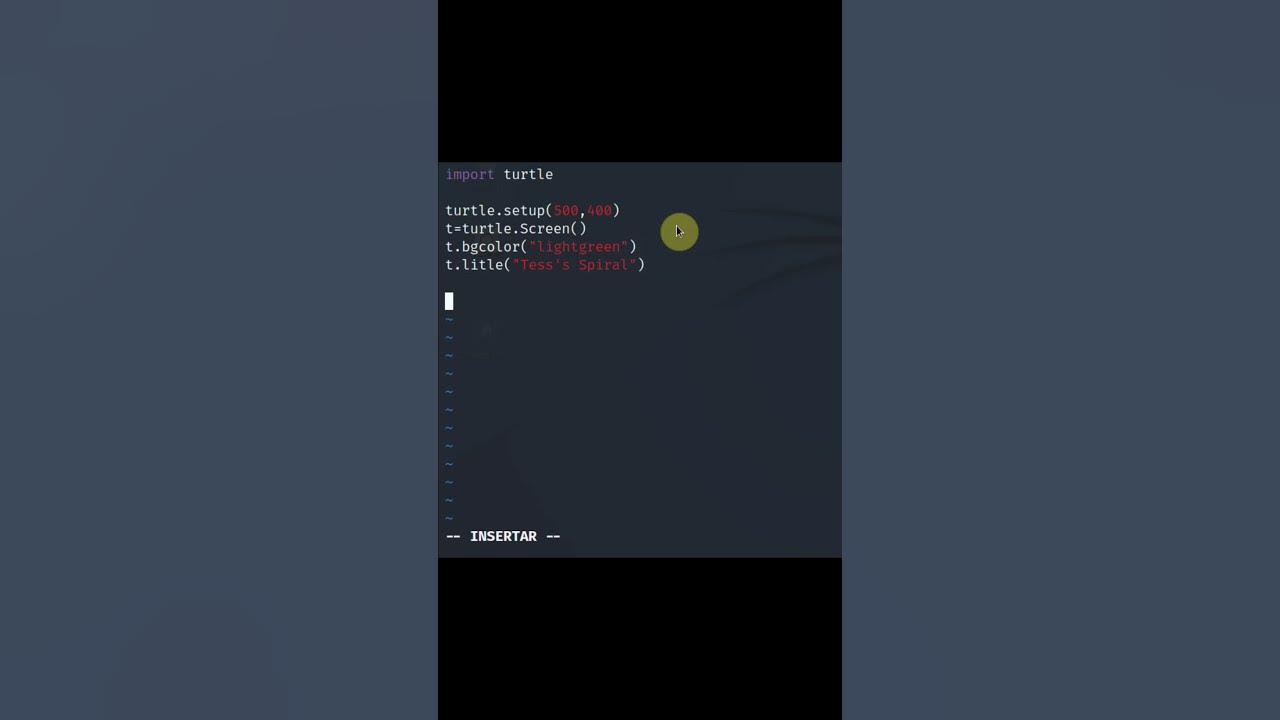 Dibujando con Python - puntero en forma de Tortuga #shorts - YouTube