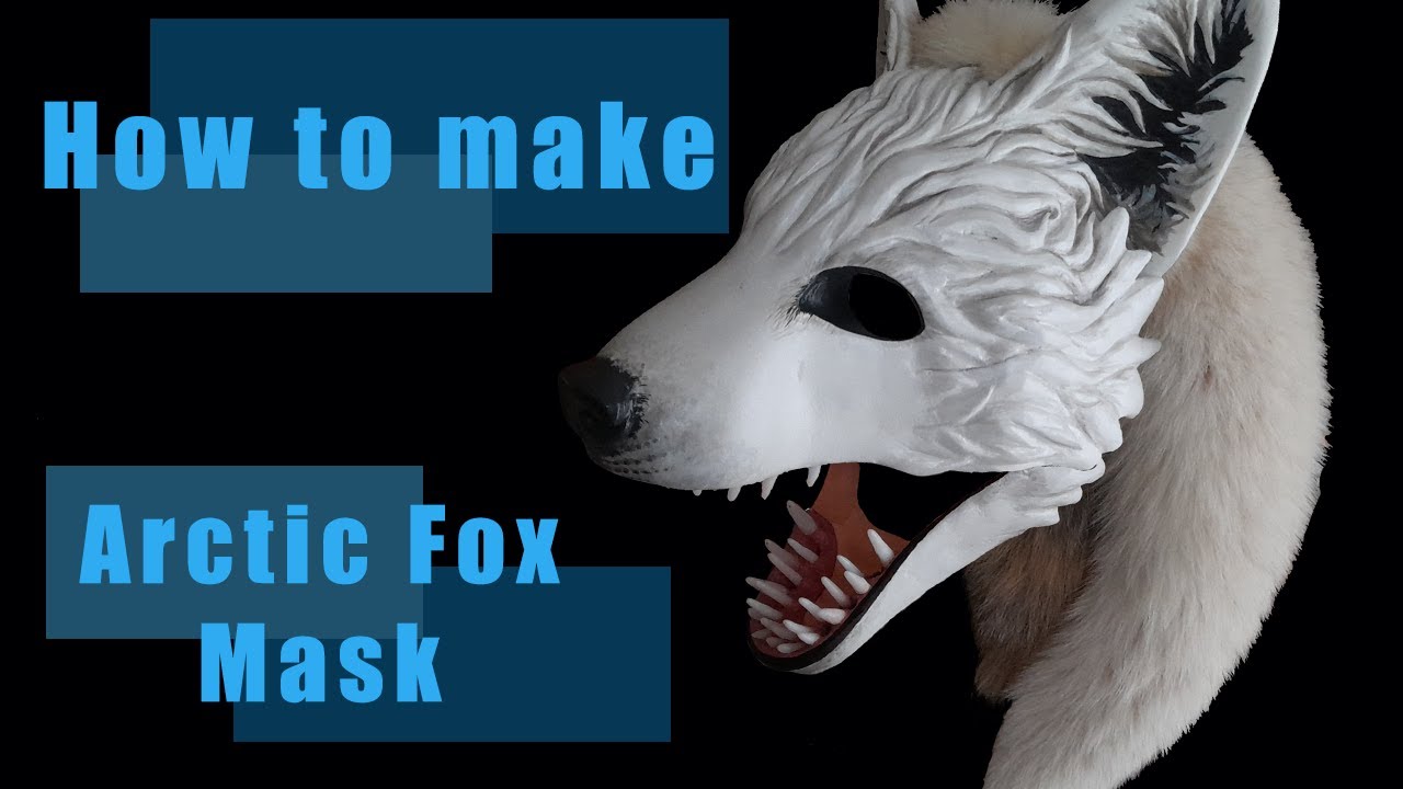 How to make an awesome Arctic Fox Mask - YouTube