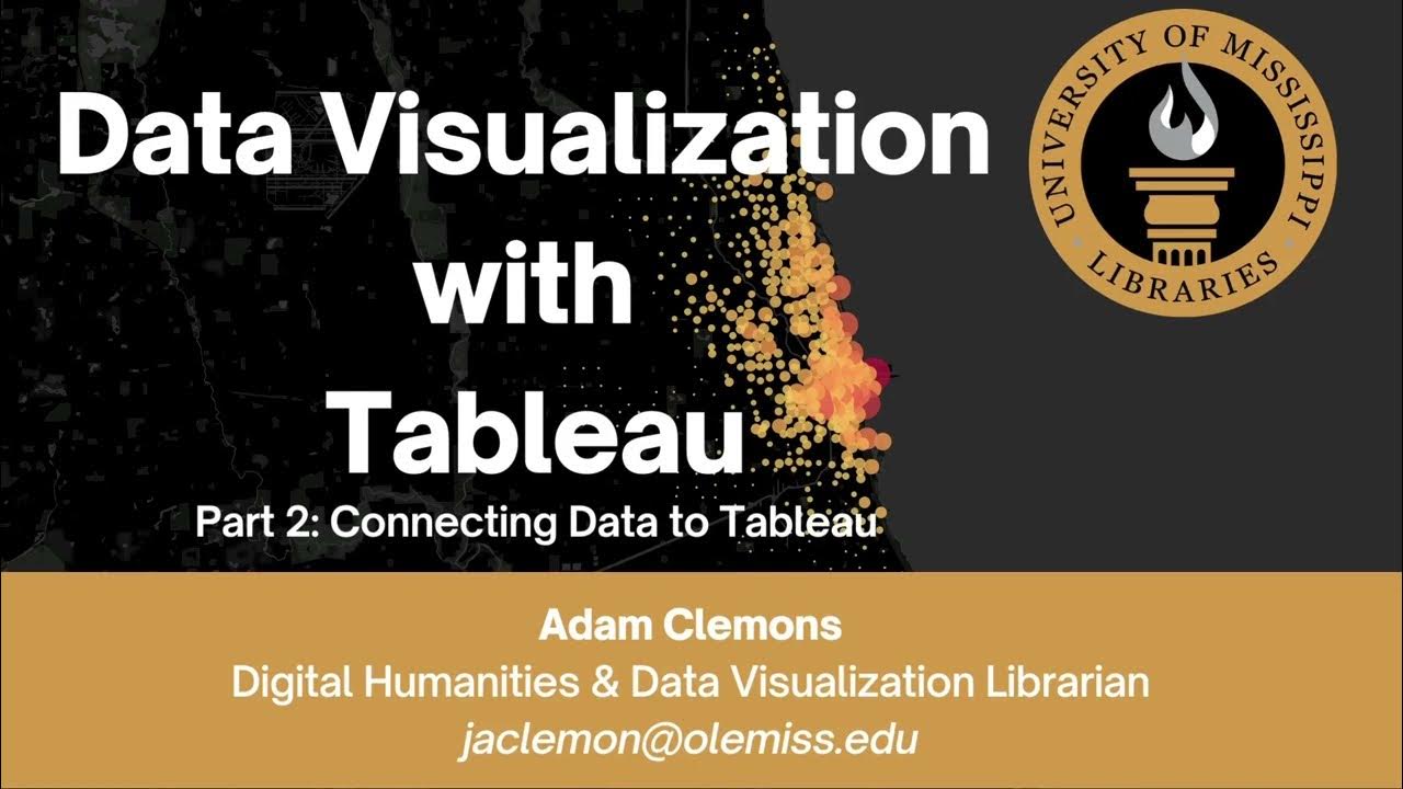 Introduction to Tableau - Part 2 - Connecting Data to Tableau - YouTube