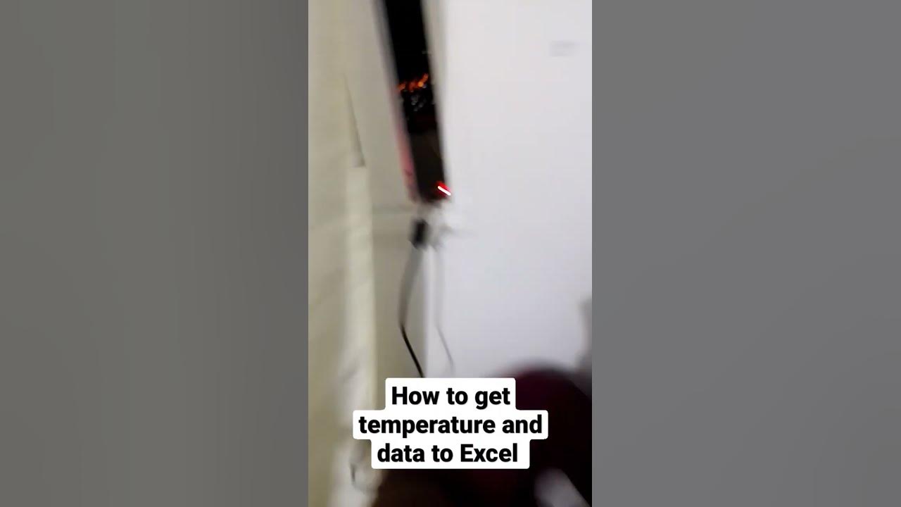 Send Data From Temperature Sensor Arduino To Excel Youtube