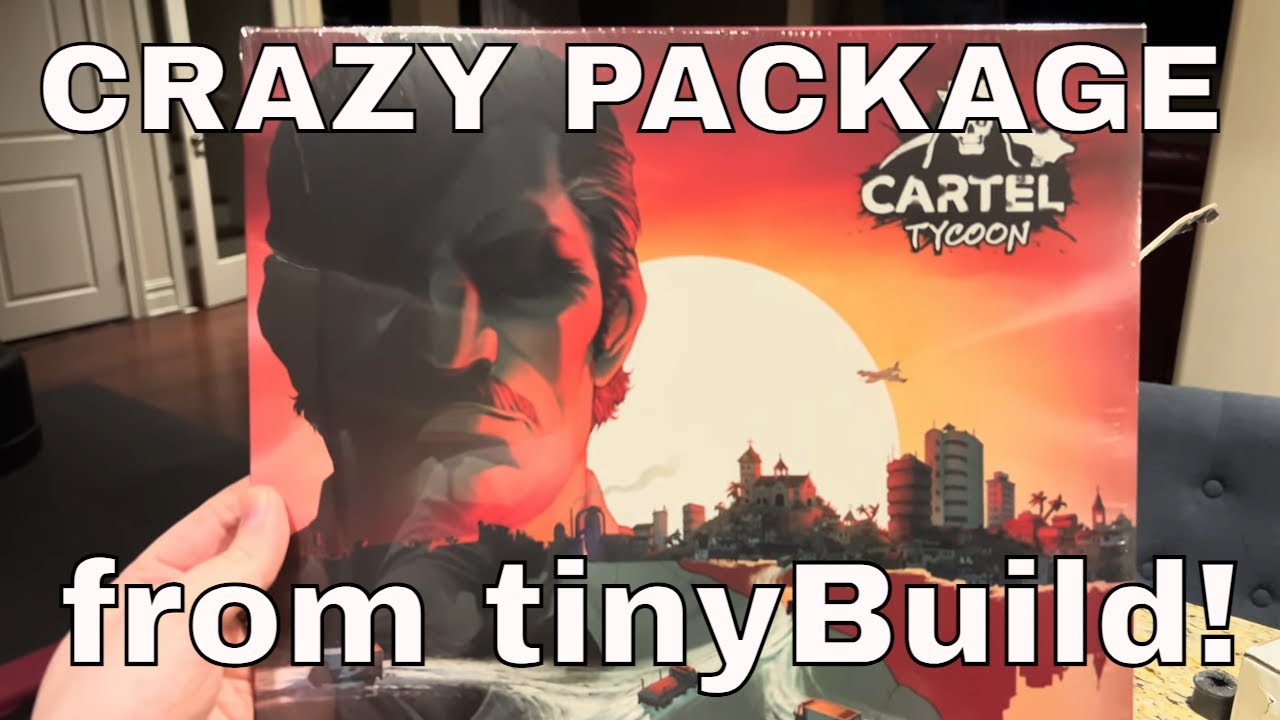 This is a CRAZY CARTEL TYCOON PACKAGE sent to me by tinyBuild! WOW ...