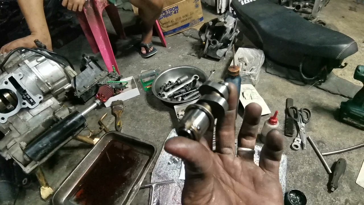 Mio Sporty Hatchi 59 ASV Big Valve Engine Refresh - YouTube