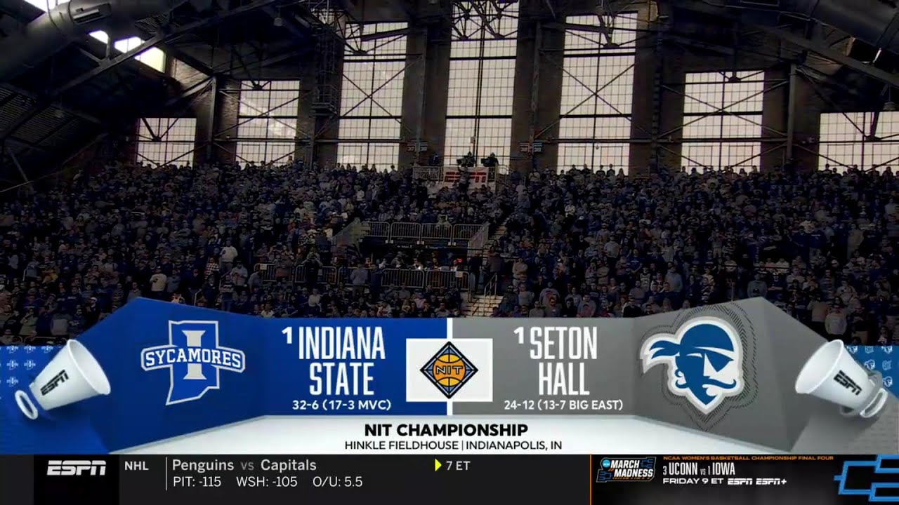 NCAAM 2024.04.04 NIT Championship - (1) Indiana State vs (1) Seton Hall ...
