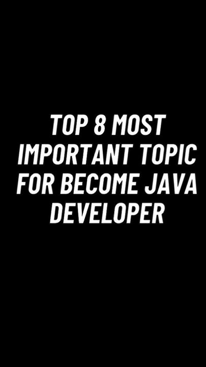 Top 8 Topic for java DEVELOPER#coding #java #computerscience - YouTube