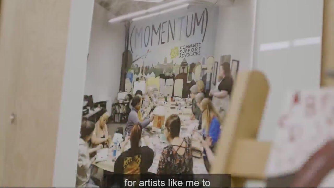 Community Support Advocates Momentum Art Program - YouTube