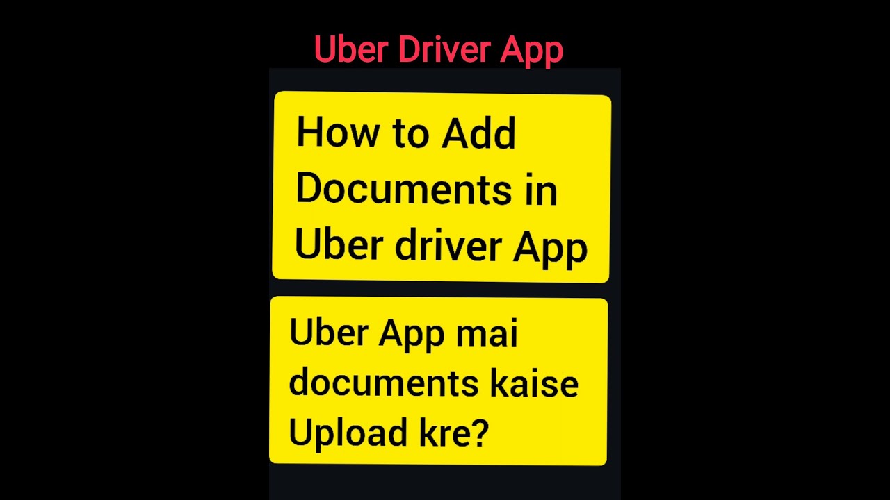 Uber App mai documents kaise Upload/Update kre| How to Upload/Update ...