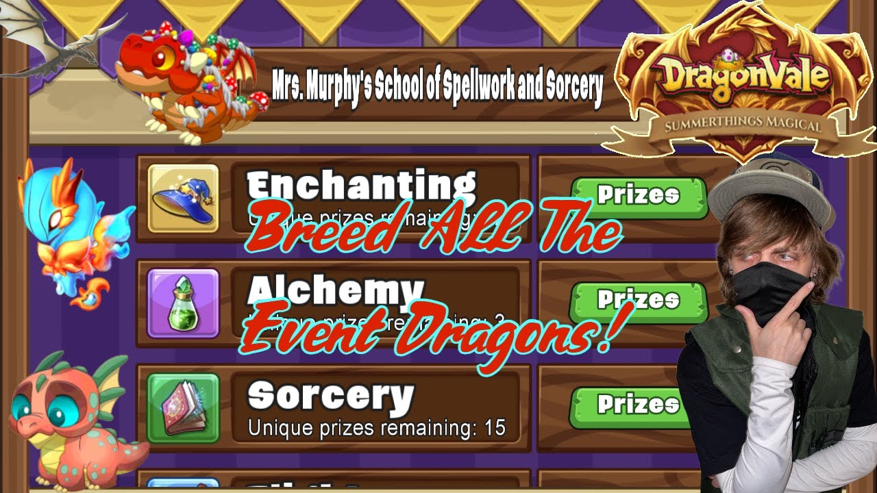 How to breed all the dragons from a Summerthings Magical 2023 Event - DragonVale - YouTube