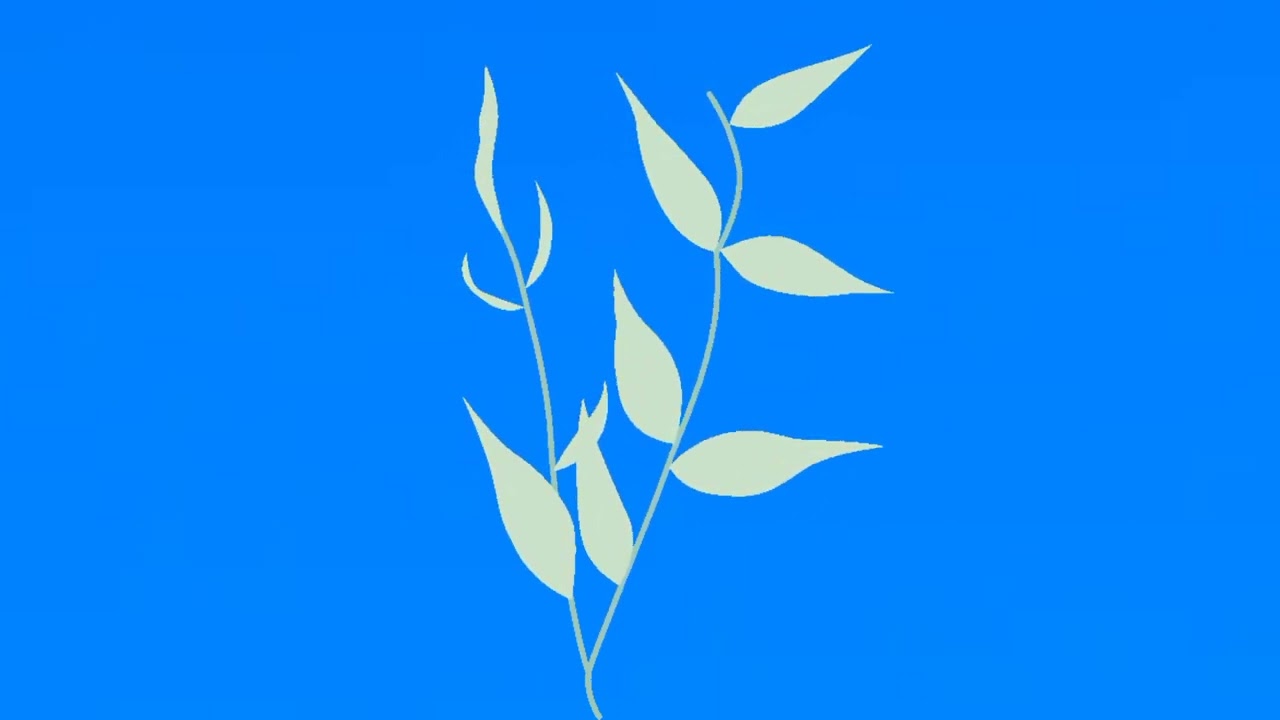 Plant growing animation |blue screen video |green screen video - YouTube