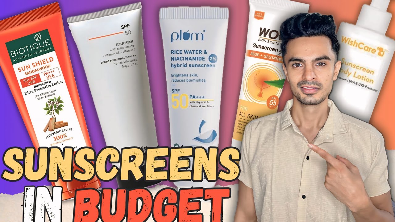 Top 5 Best Sunscreen For Men | Best sunscreen for men Under 200₹ - YouTube