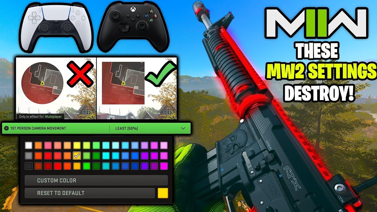 *BEST* MW2 SETTINGS FOR RANKED AND WARZONE! - YouTube