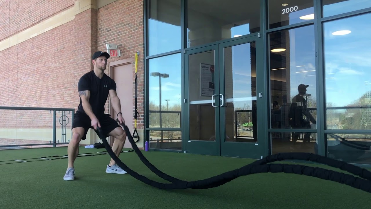 Battle Ropes - Jump Squat Slams - YouTube