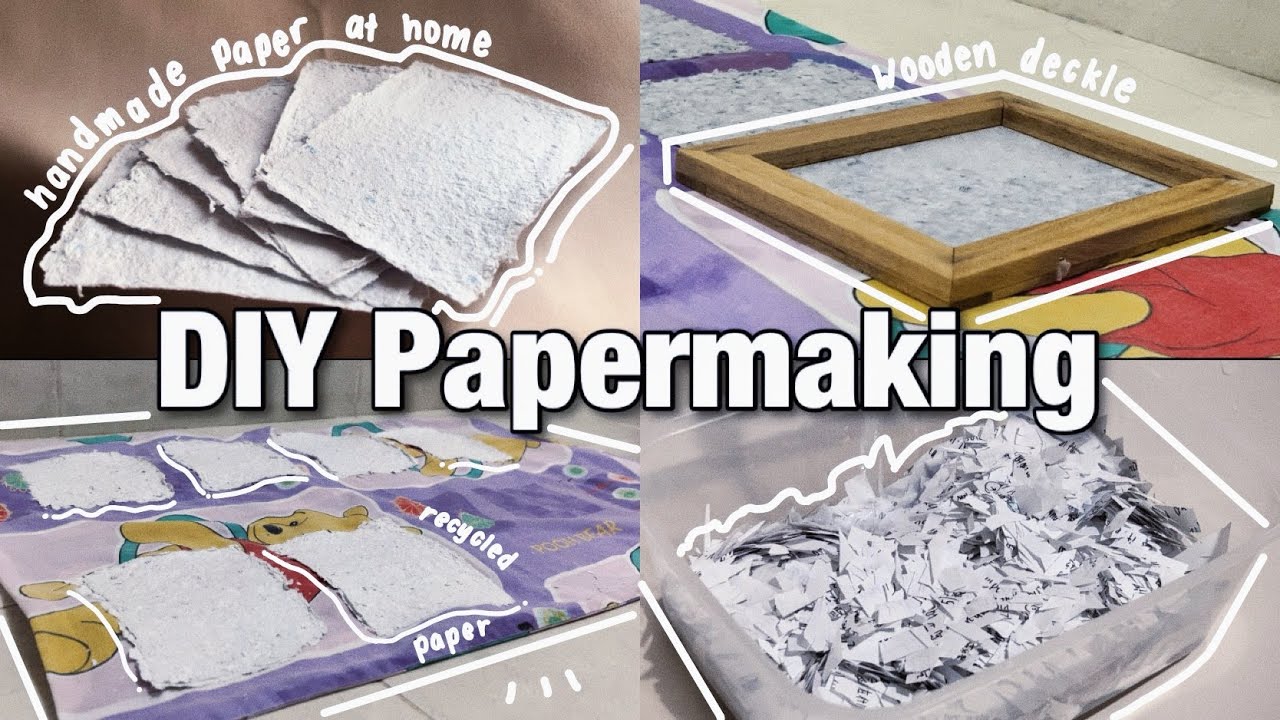 DIY Papermaking | How to make recycled paper (without a blender and ...