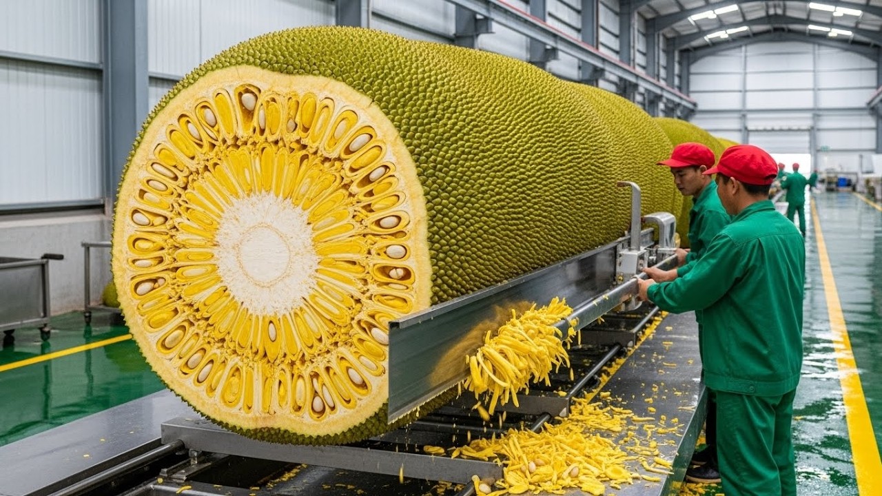 Inside a Jackfruit Processing Factory: How Dried Jackfruit Slices Are ...
