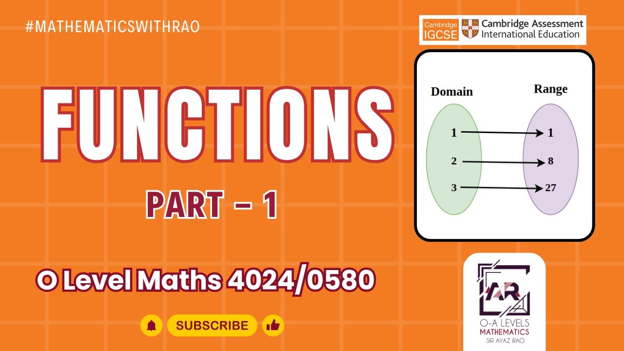 Functions Part 1 Domain Range Composite Inverse O Level Maths
