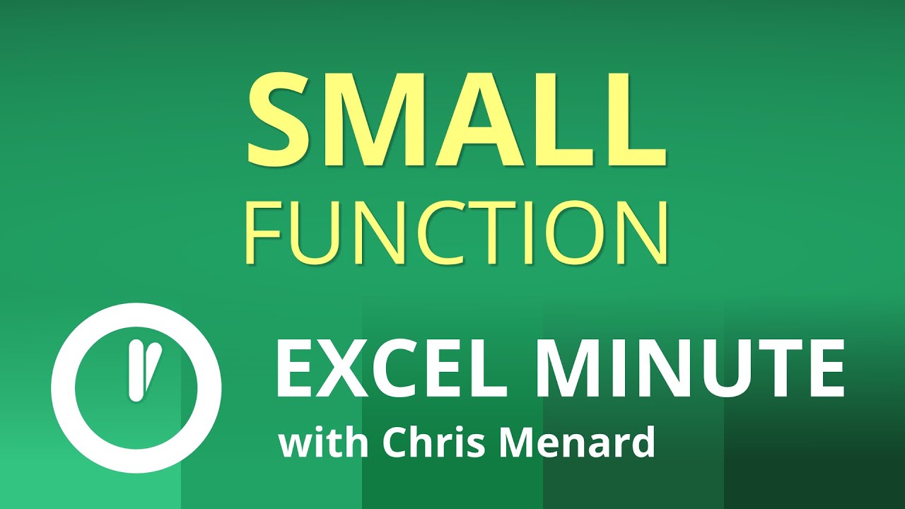 Excel SMALL Function Find Second Third N th Smallest Number Excel excel-small-function-find-second-third-n-th-smallest-number-excel
