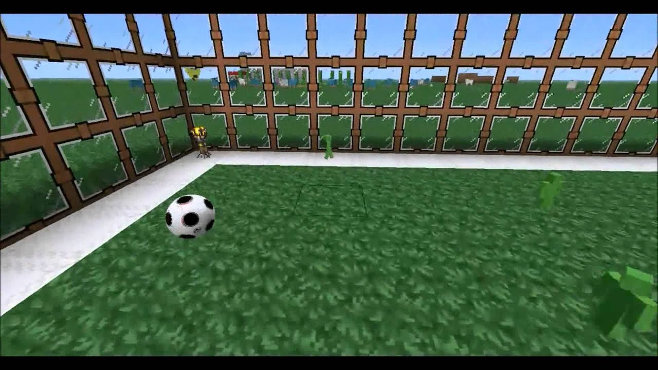 FootBall in Minecraft - YouTube