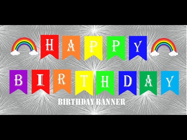 Birthday Banner Template Microsoft MS Word Tutorial: How To Make Happy